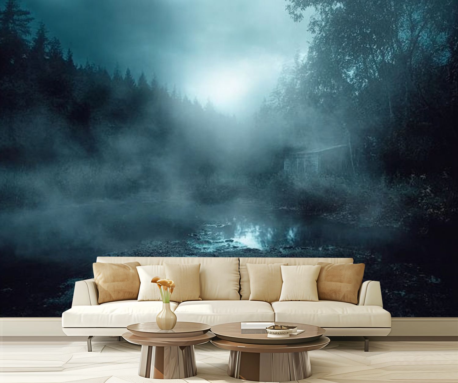 Peel and Stick Wallpaper Waterproof Creepy river Wall Mural Decor Self ...
