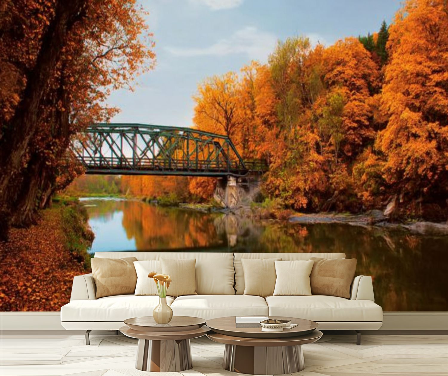 Peel and Stick Wallpaper Waterproof Fall Colors along Erie Canal ...