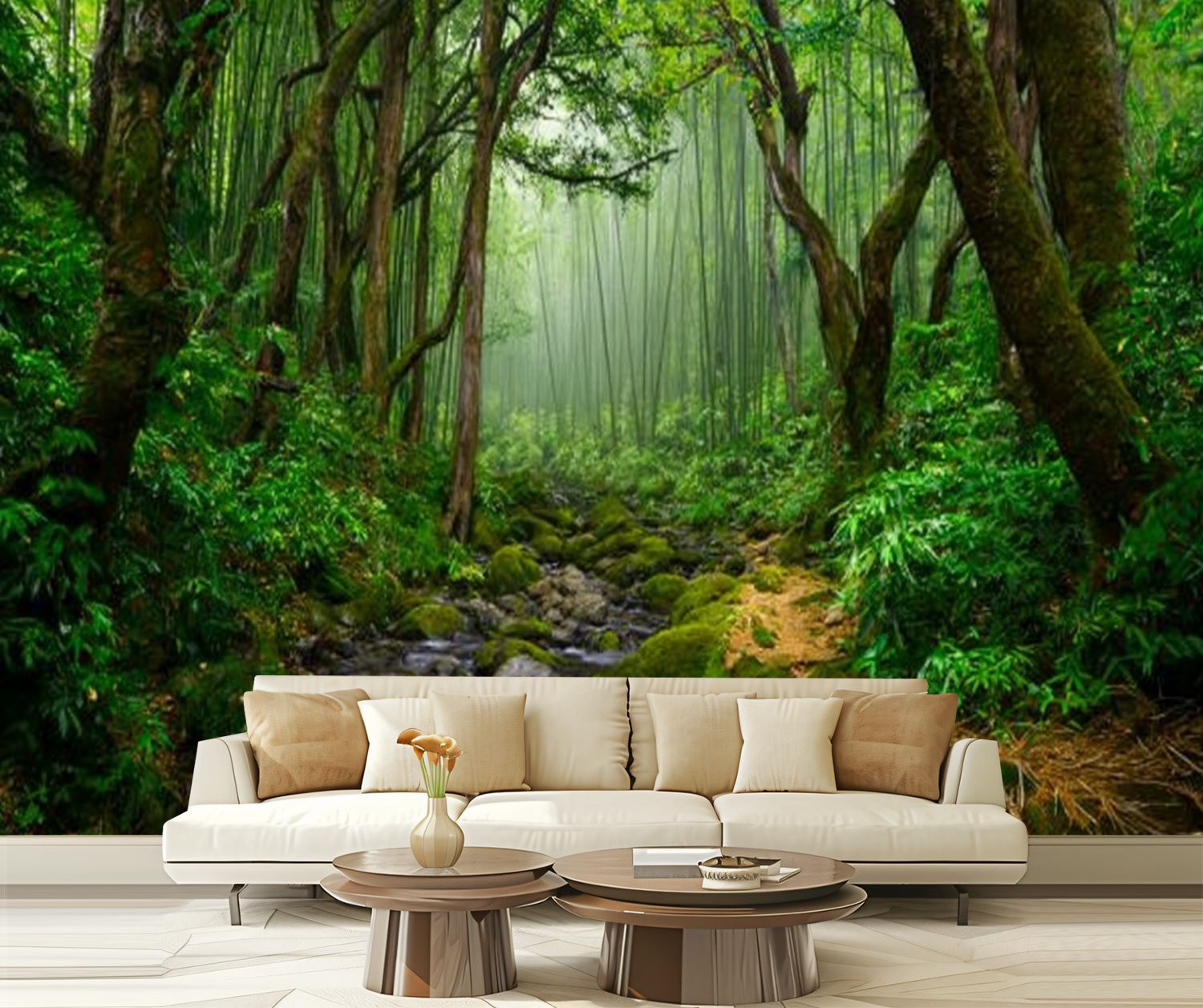 Peel and Stick Wallpaper Jungle Modern Art Wall Mural Decor Self ...
