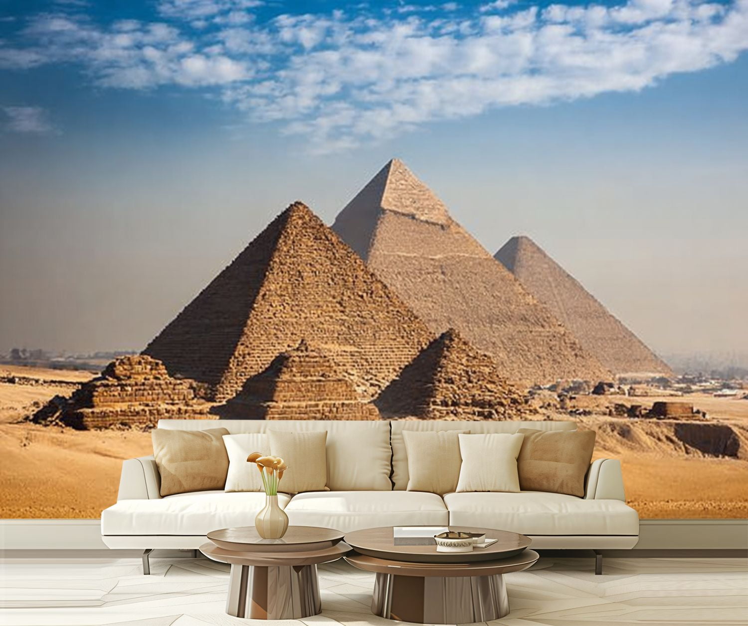 Peel and Stick Wallpaper Waterproof Pyramids Giza Wall Mural Decor Self ...