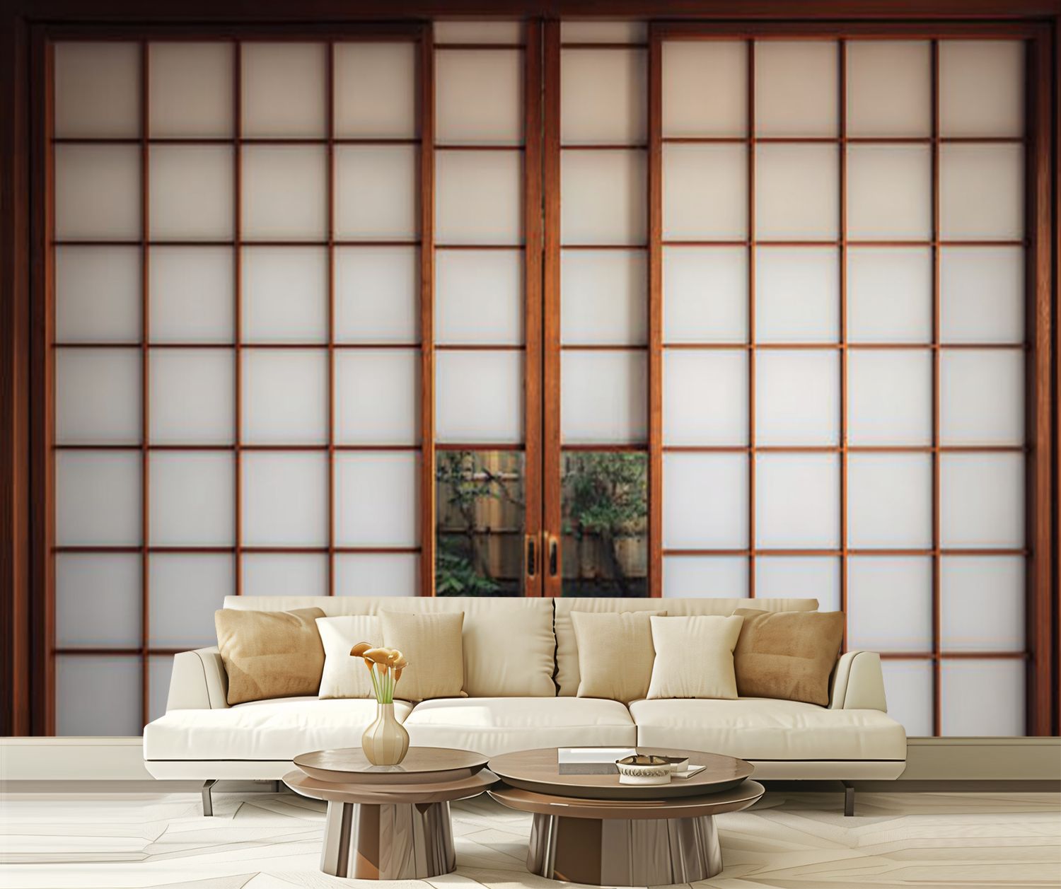 Peel and Stick Wallpaper Waterproof Shoji Wall Mural Decor Self ...