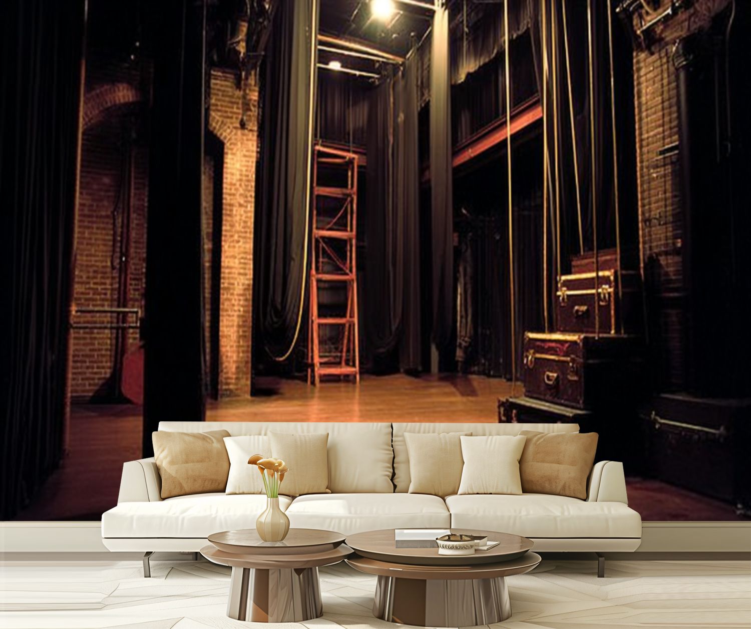 Peel and Stick Wallpaper Waterproof Side scenes theatre Wall Mural ...
