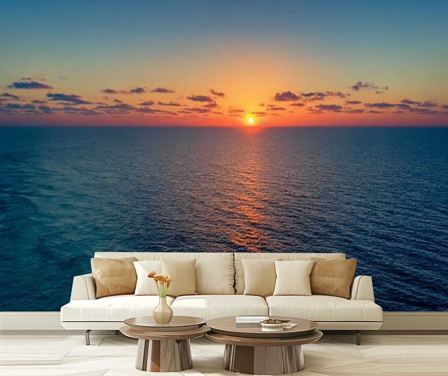 Peel and Stick Wallpaper Waterproof Sunrise Gulf Mexico Wall Mural ...