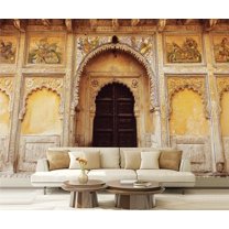 Peel and Stick Wallpaper Golden Geometrical Bedroom Living Room Wall ...