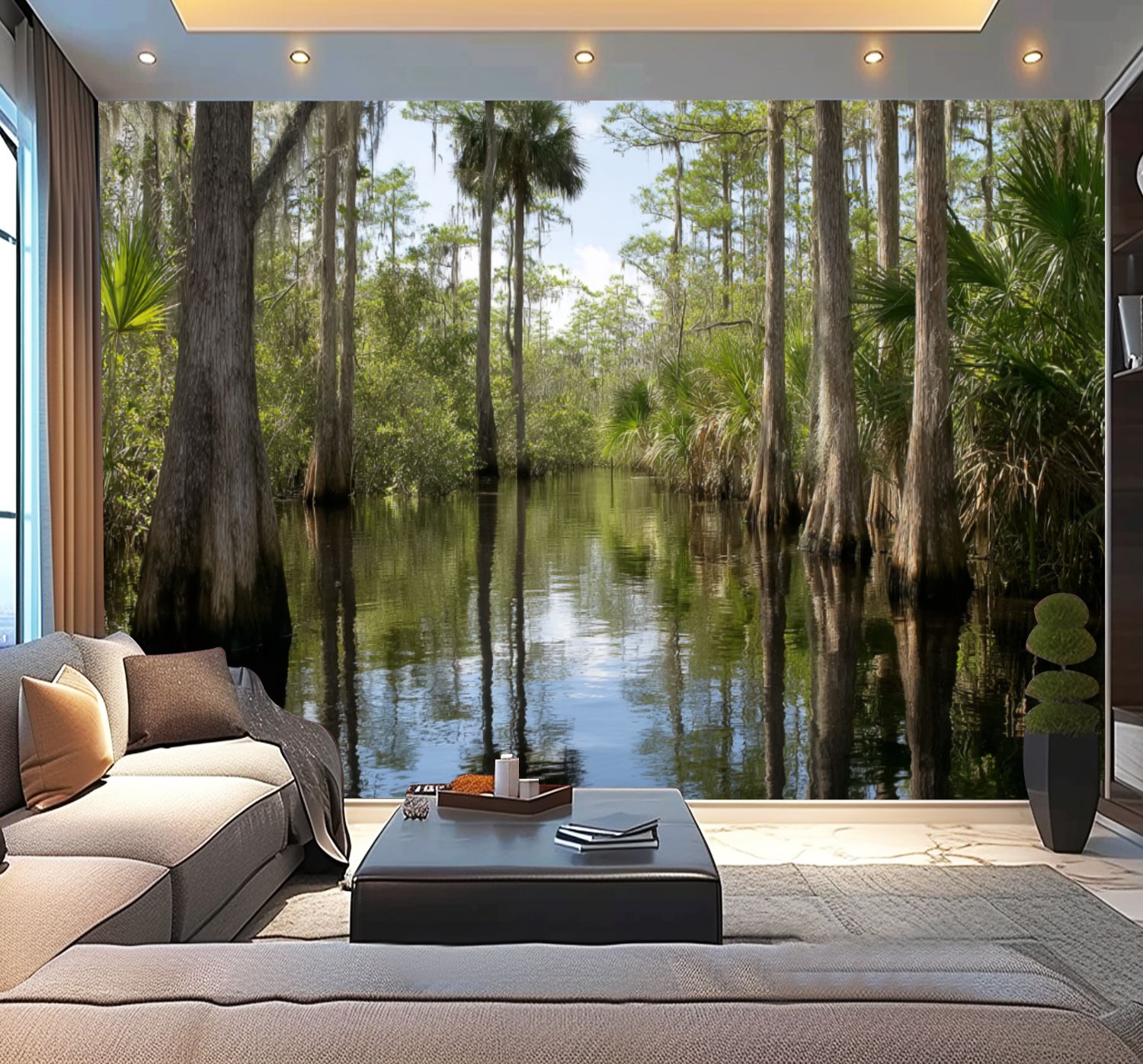Peel and Stick Wallpaper Waterproof florida everglades cypress tree ...