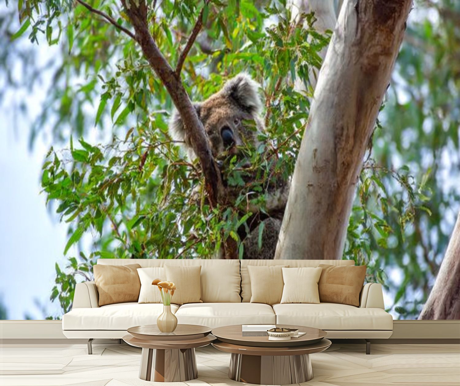Peel and Stick Wallpaper Waterproof koala gum tree koala pictures ...