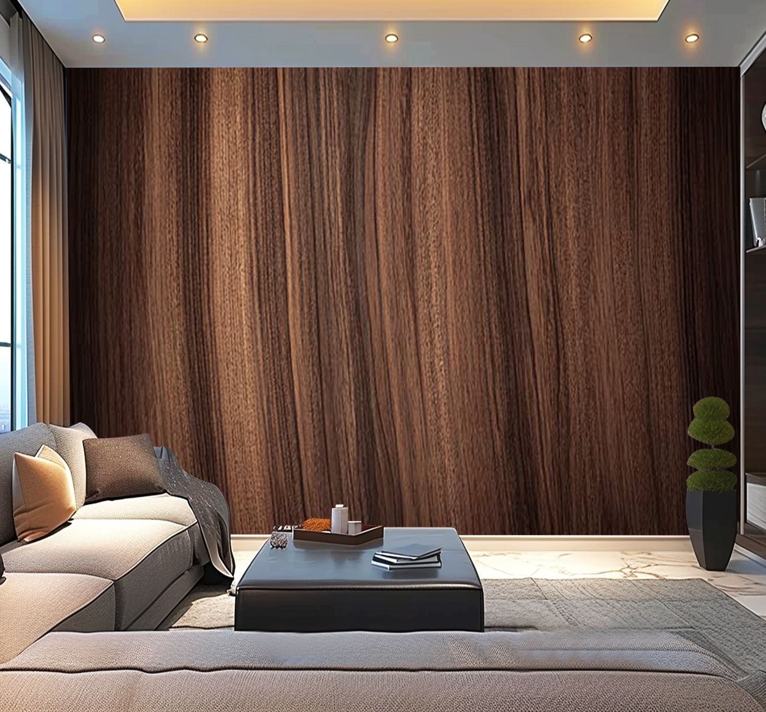 Peel and Stick Wallpaper Waterproof texture walnut wood wood grains ...