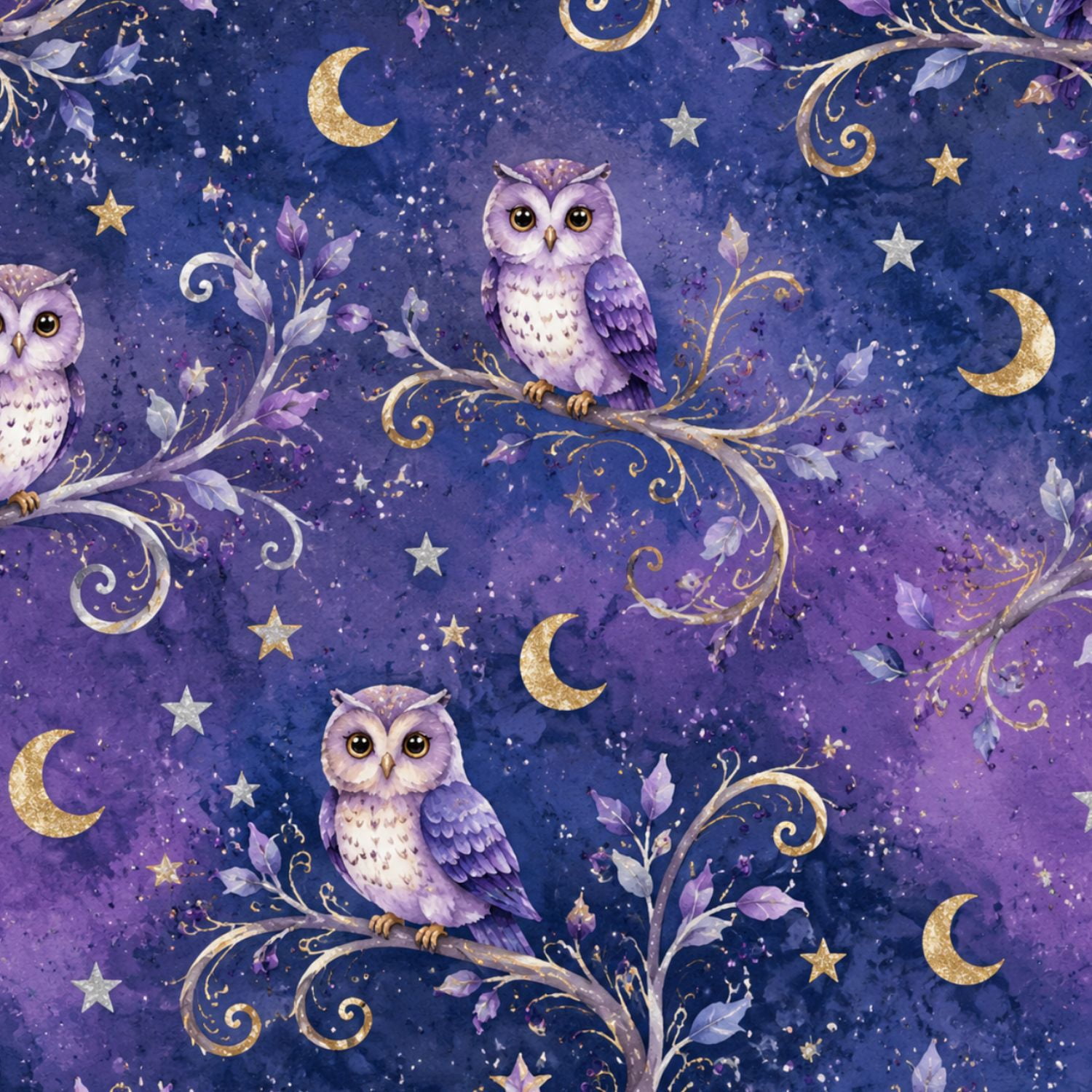 Peel and Stick Wallpaper Whimsical Owls Gothic Vinyl Self Adhesive ...