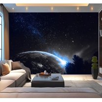 Peel and Stick Wallpaper Blue sea for Modern Art Wall Mural Decor Self ...