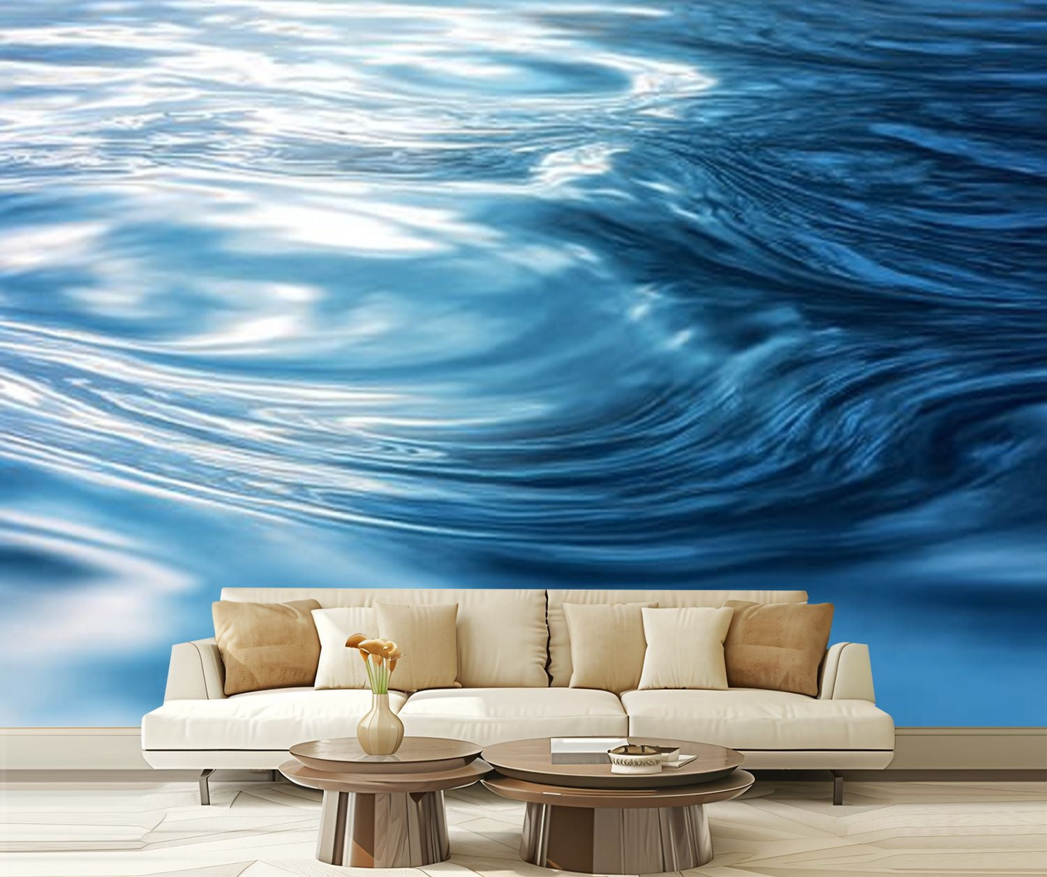 Peel and Stick Wallpaper water surface Modern Art Wall Mural Decor Self ...