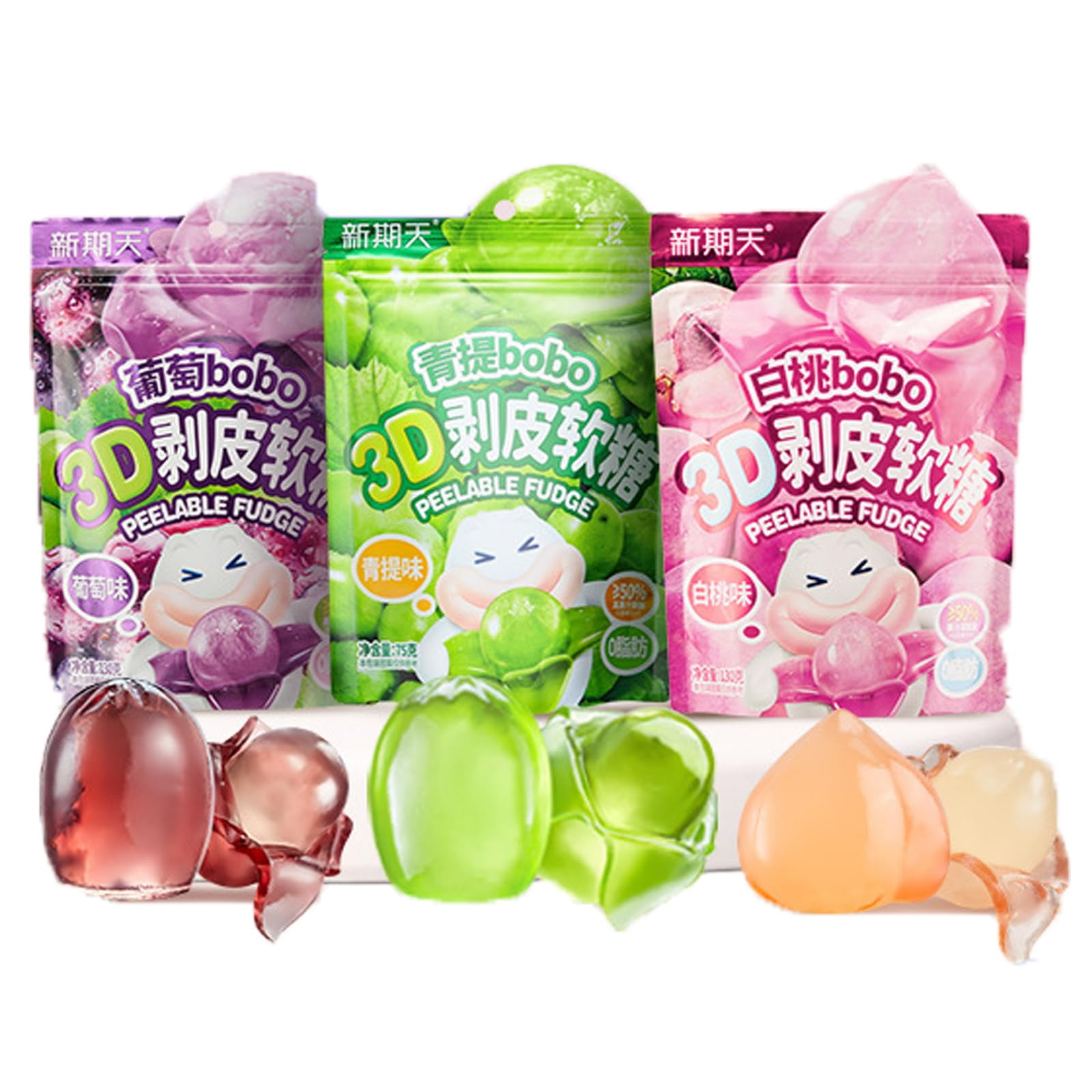 Peelable Crystal Fruit Gummy OIF8 Candy - 4d 50% Real Fudge Candies ...