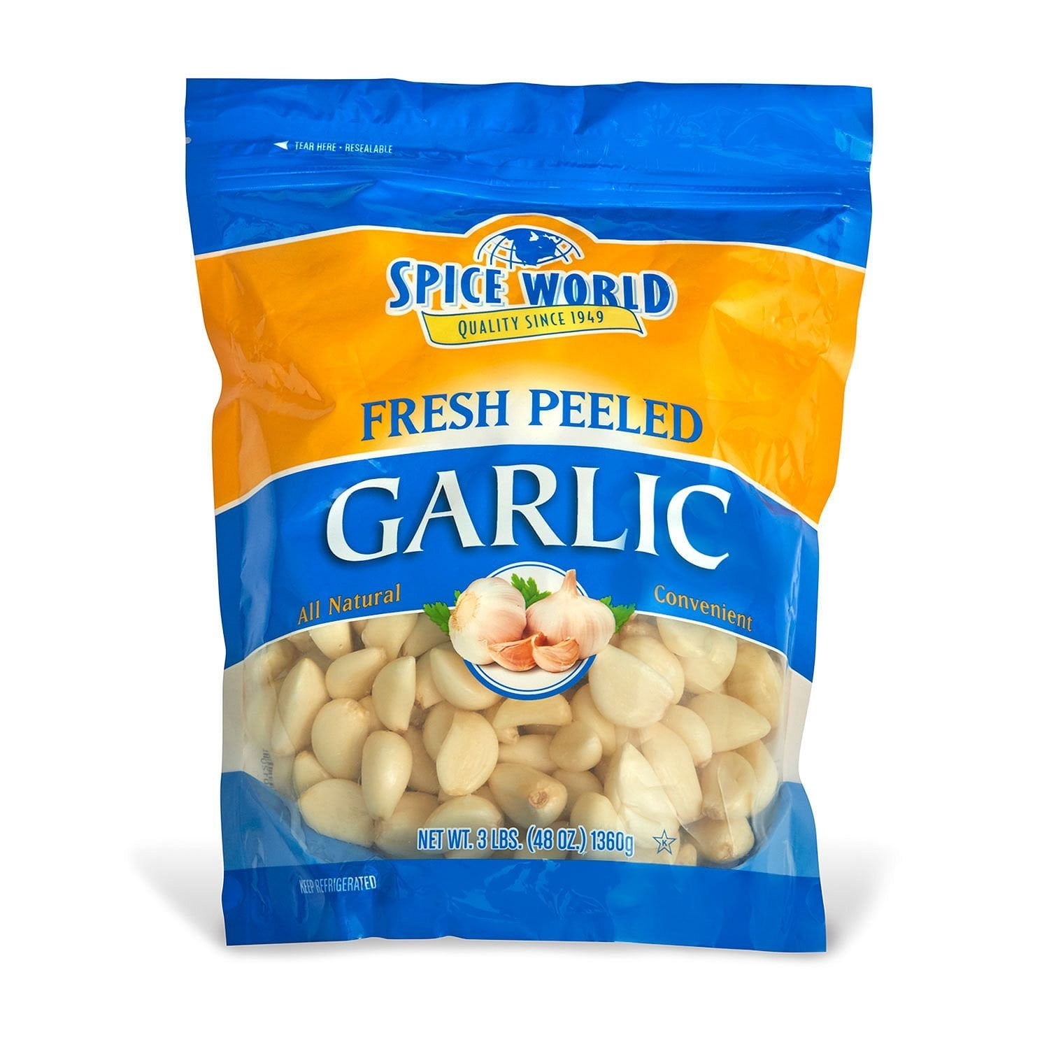 Peeled Garlic 3 lbs. A1 - Walmart.com