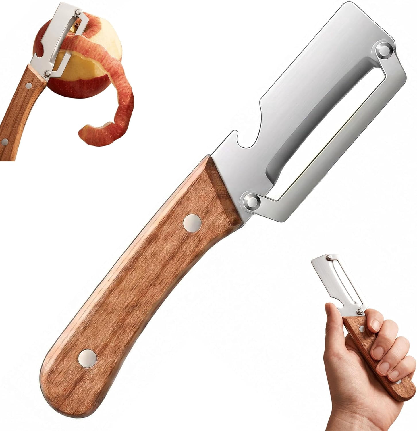 Peelers for Kitchen,2 in 1 Multifunctional Vegetable Peeler, Stainless ...