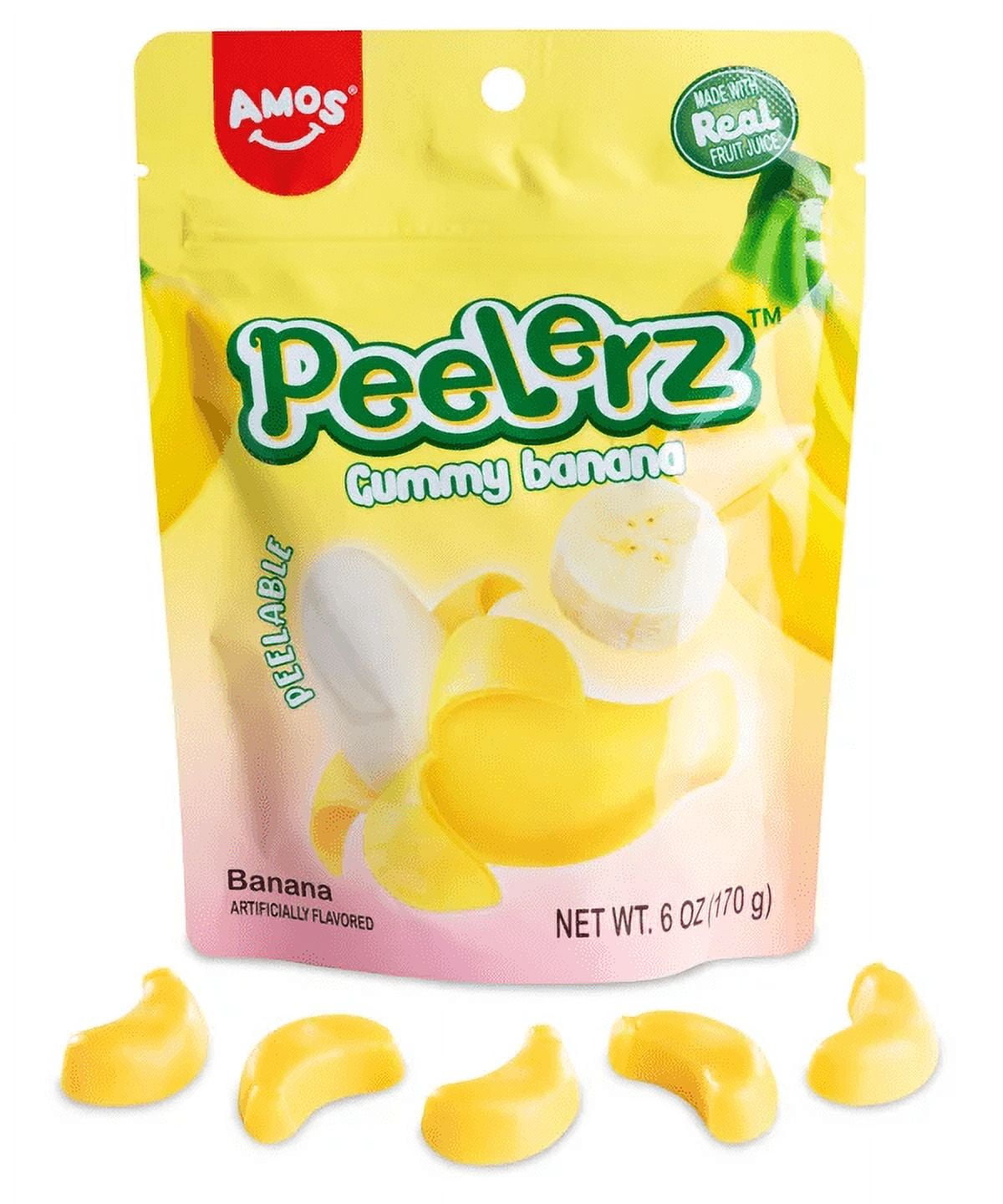 Peelerz Gummy Candy- Candy fruits with edible skins! (Banana) - Walmart.com
