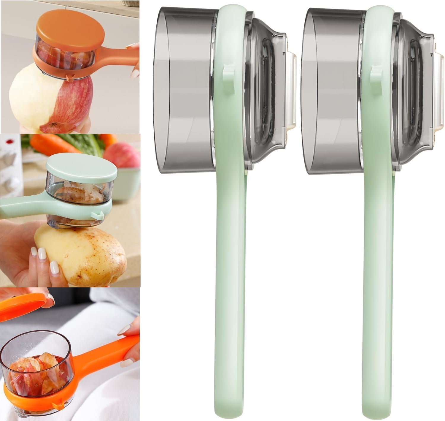 Peeling Knife With Storage Box, Fruit And Vegetable Peeler With ...