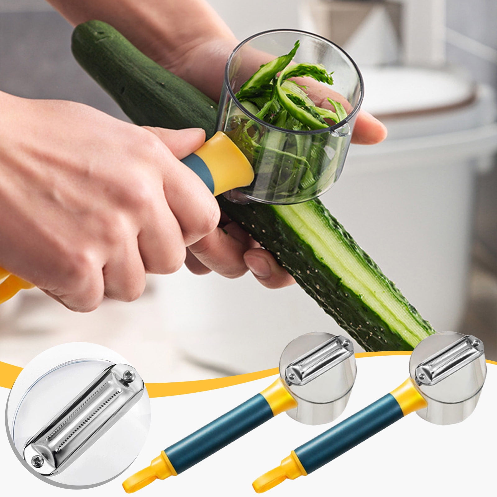 Peeling Knife with Storage Box, Multifunctional Peeler with Storage ...