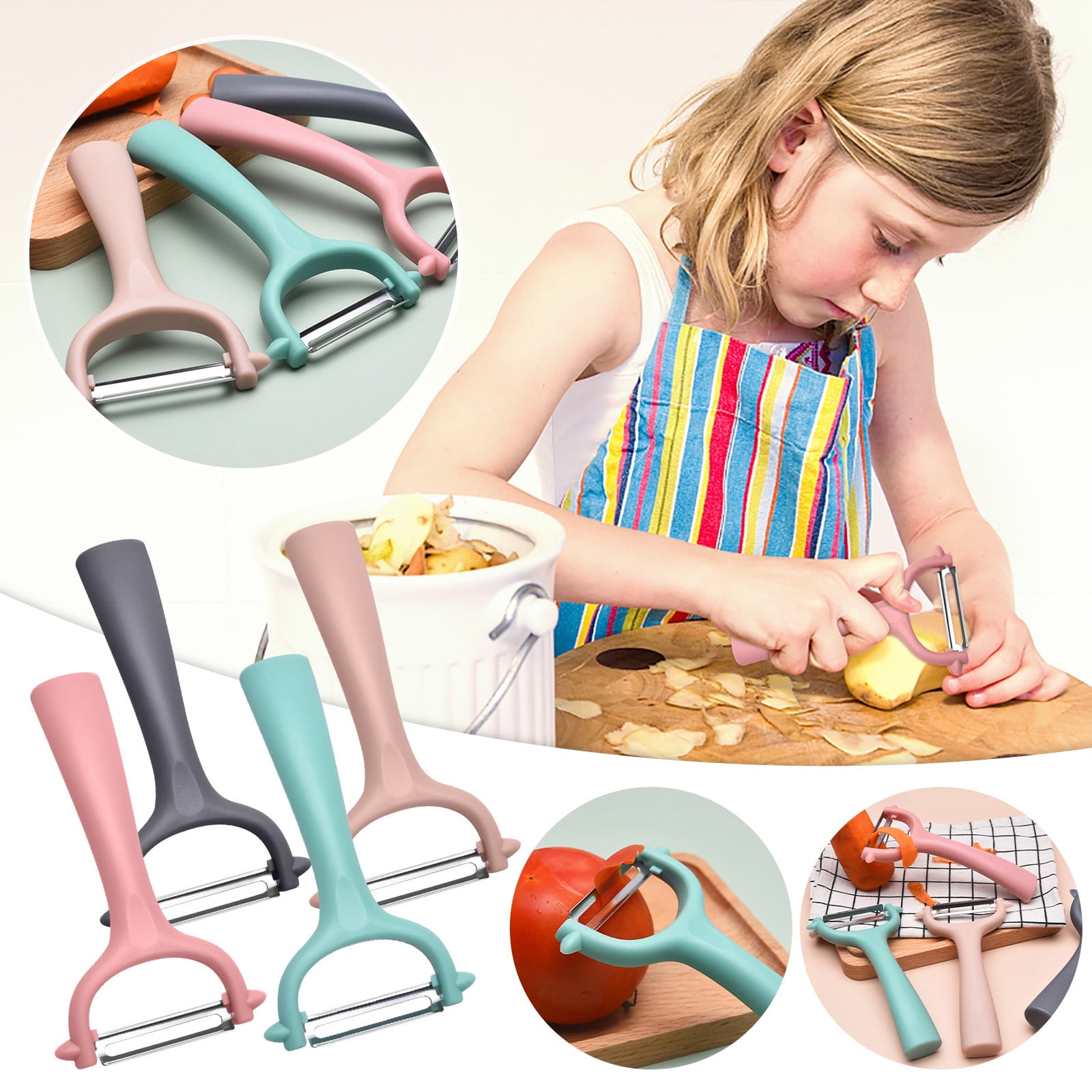 Peeling Knife Vegetable Fruit Tool, Stainless Steel Peeler, Sharp Edge ...