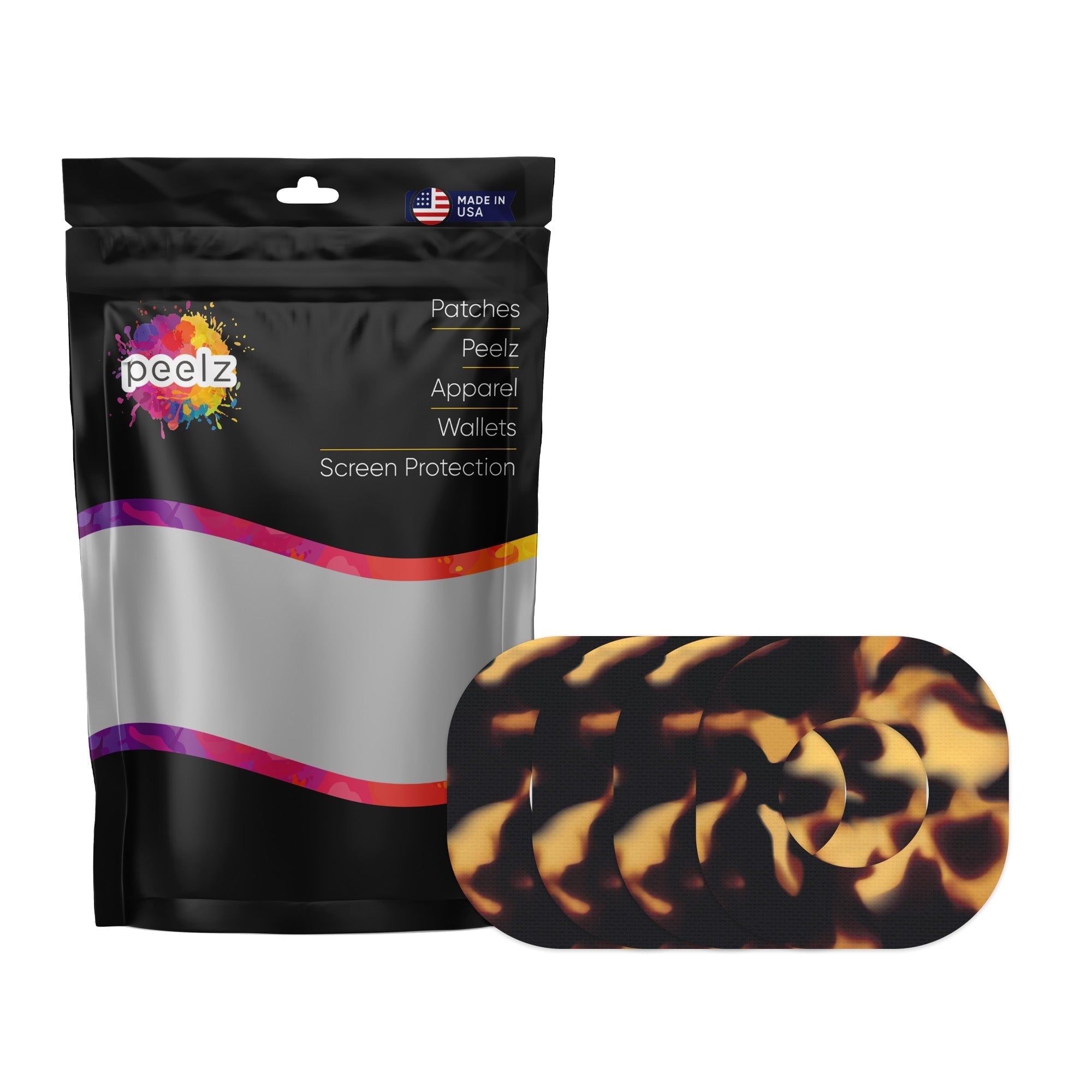 Peelz Tortoise Shell Patch Tape Designed for the DEXCOM G7 and Stelo ...