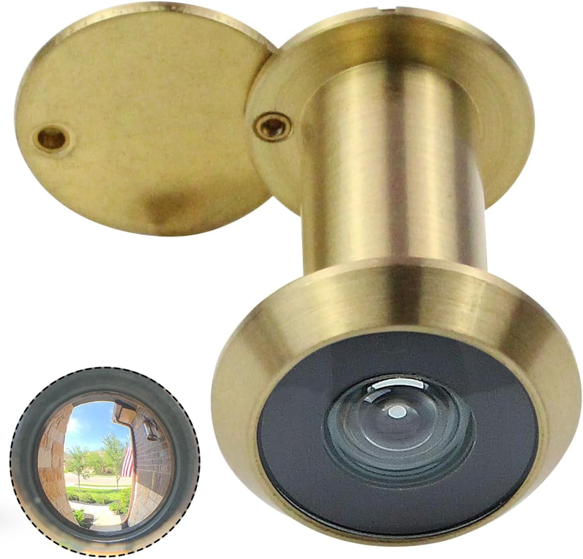 Peep Holes for Door, Solid Brass 200-Degree Door Viewer Peephole with ...