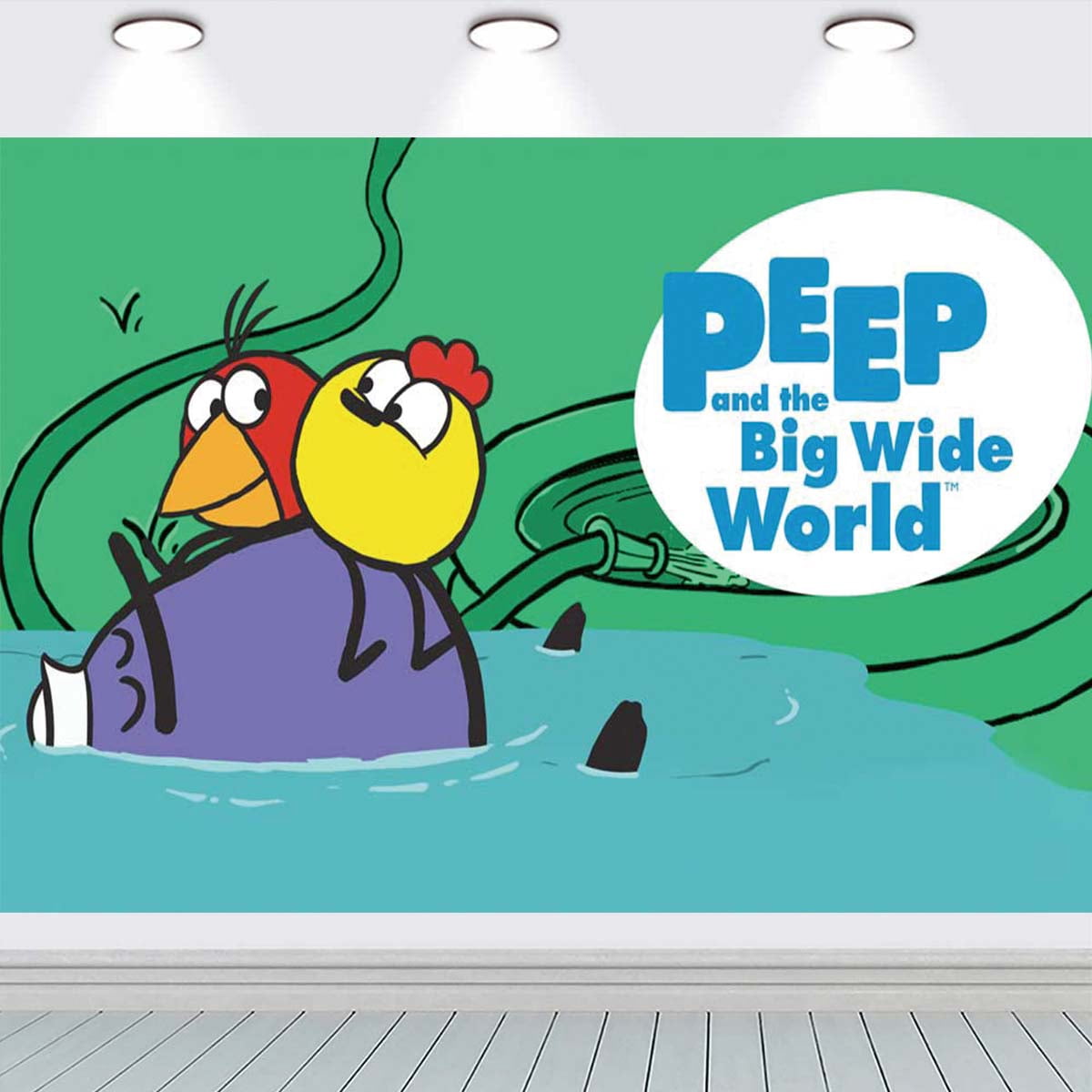 Peep and the big wide world school Taspestry Wall Decor Birthday Banner ...