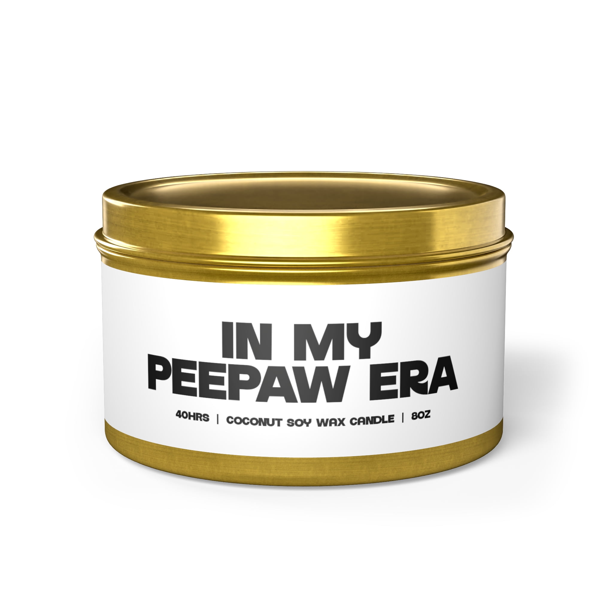 Peepaw New Grandpa Tin Candle Gift Home Office Decor Vanilla Coffee ...