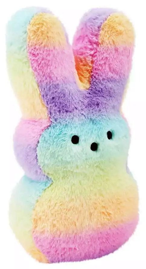 Peeps 17" Plush Bunny Fuzzy Rainbow - Walmart.com