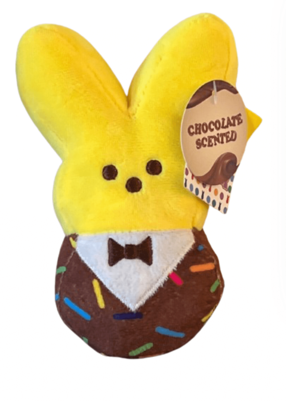 Peeps 2024 Peep Chocolate Scented Yellow Easter Bunny 5.75" Plush New ...