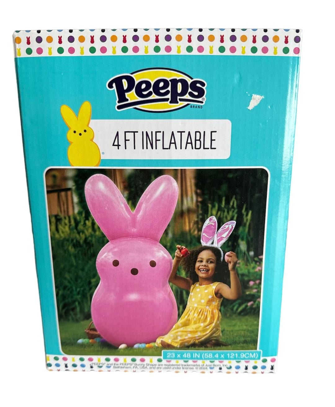 Peeps 4 Foot Inflatable Bunny Pink - Walmart.com
