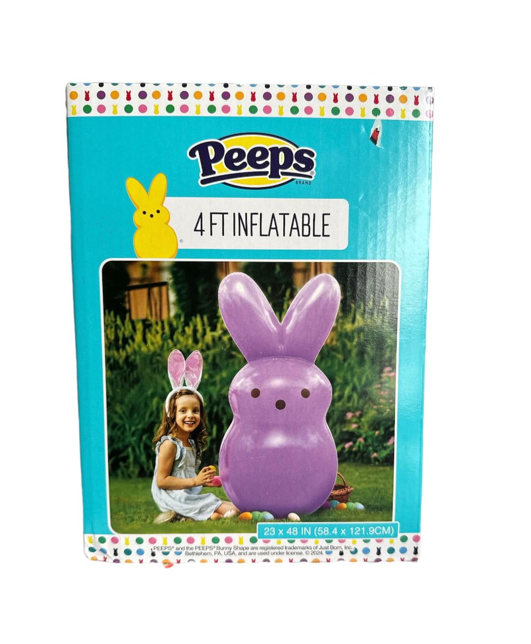 Peeps 4 Foot Inflatable Bunny Purple - Walmart.com