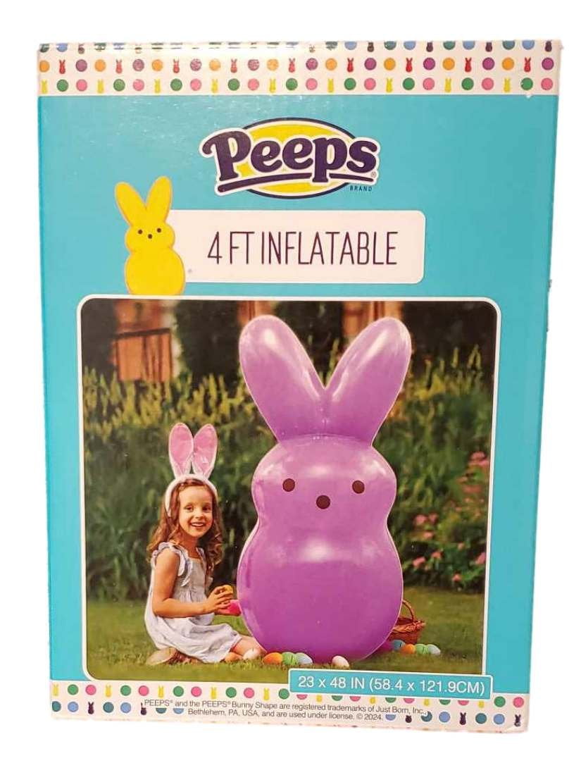 Peeps 4 Foot Inflatable Bunny Purple - Walmart.com