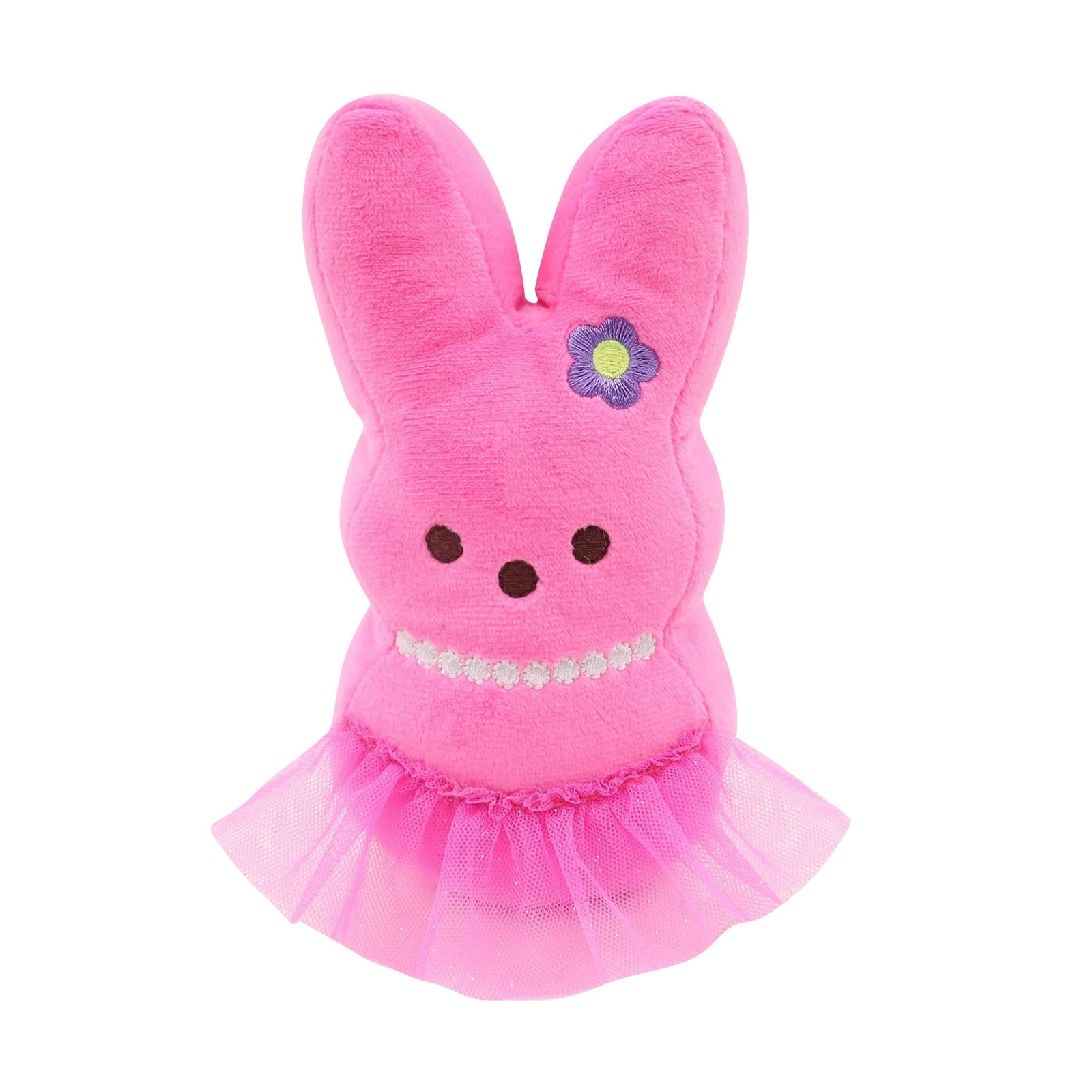 Peeps Adorable Pink Bunny Plush Toy With Tutu Soft, Huggable Stuffed ...