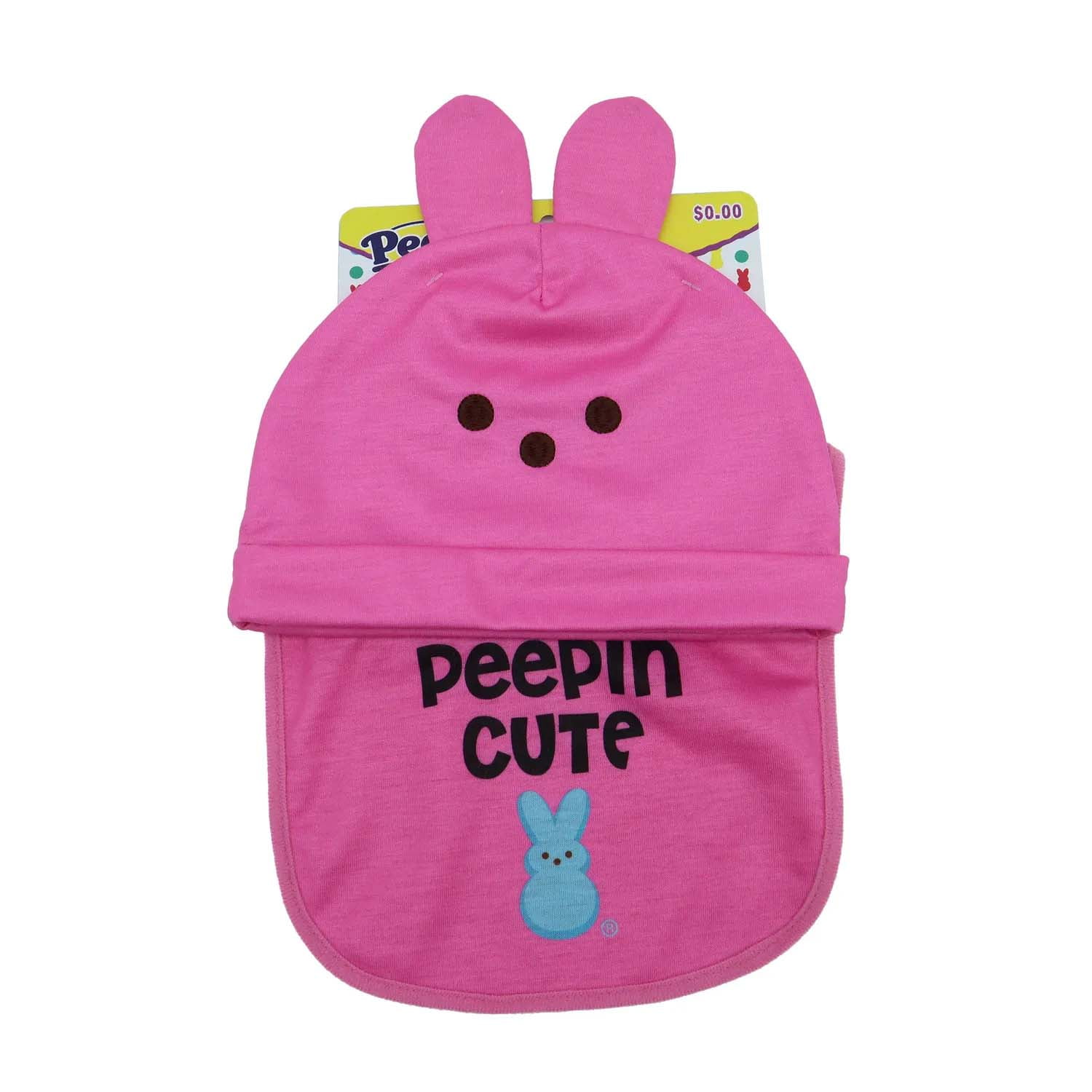 Peeps Baby Easter Bib and Hat Pink - Peepin Cute - Walmart.com