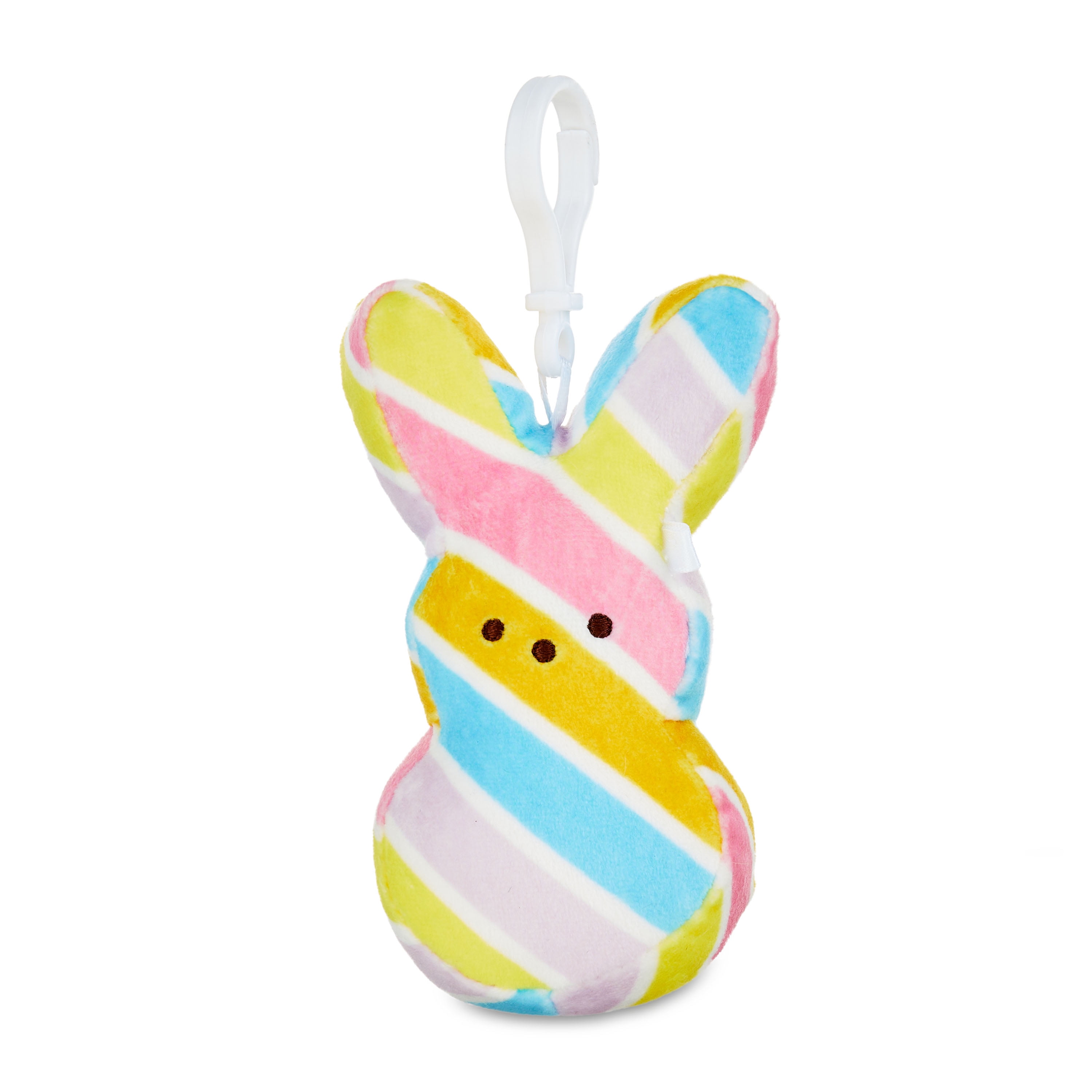 Peeps Easter Peep Rainbow Bunny Backpack Clip Plush Keychain New with ...
