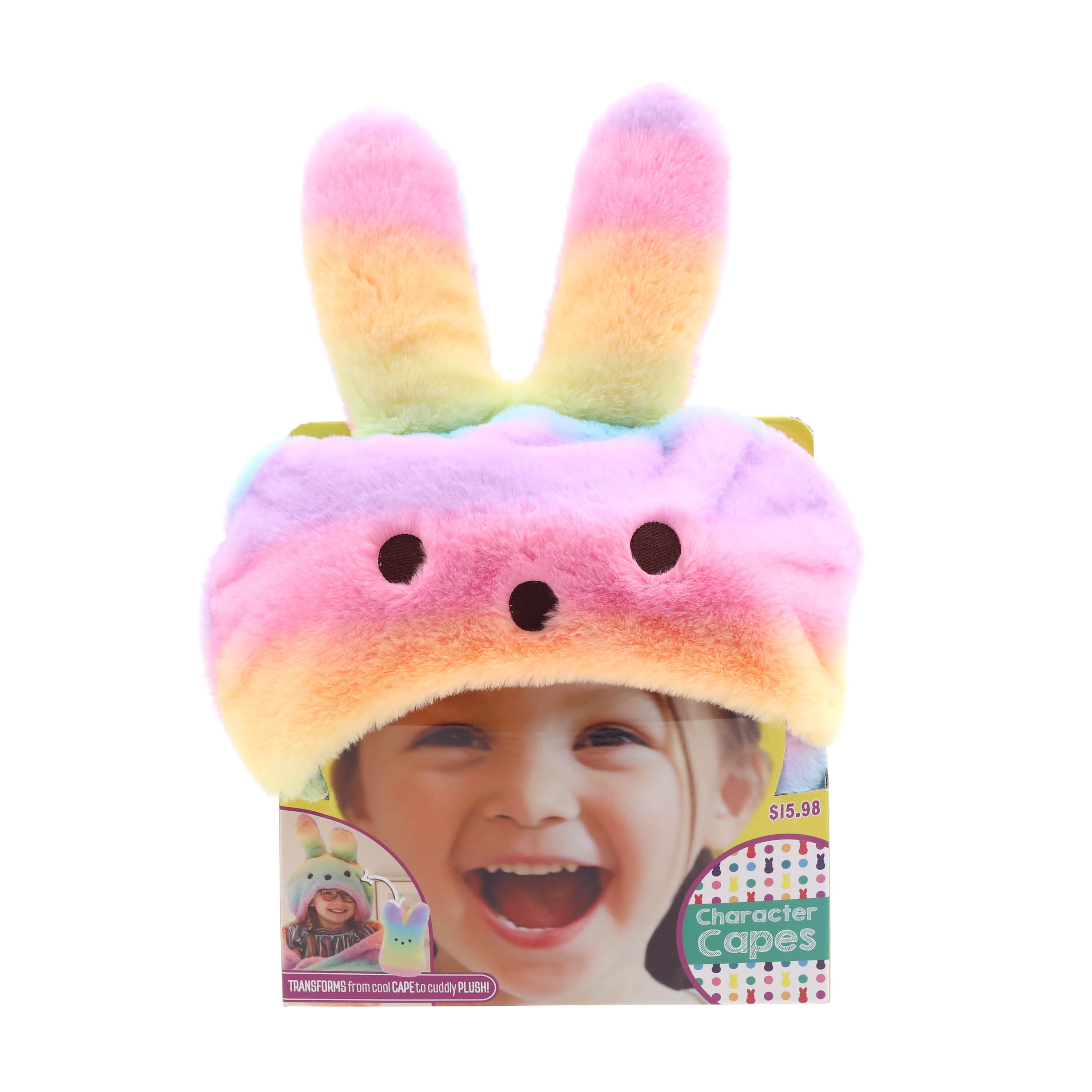 Peeps Bunny Character Cape, Rainbow Color - Walmart.com