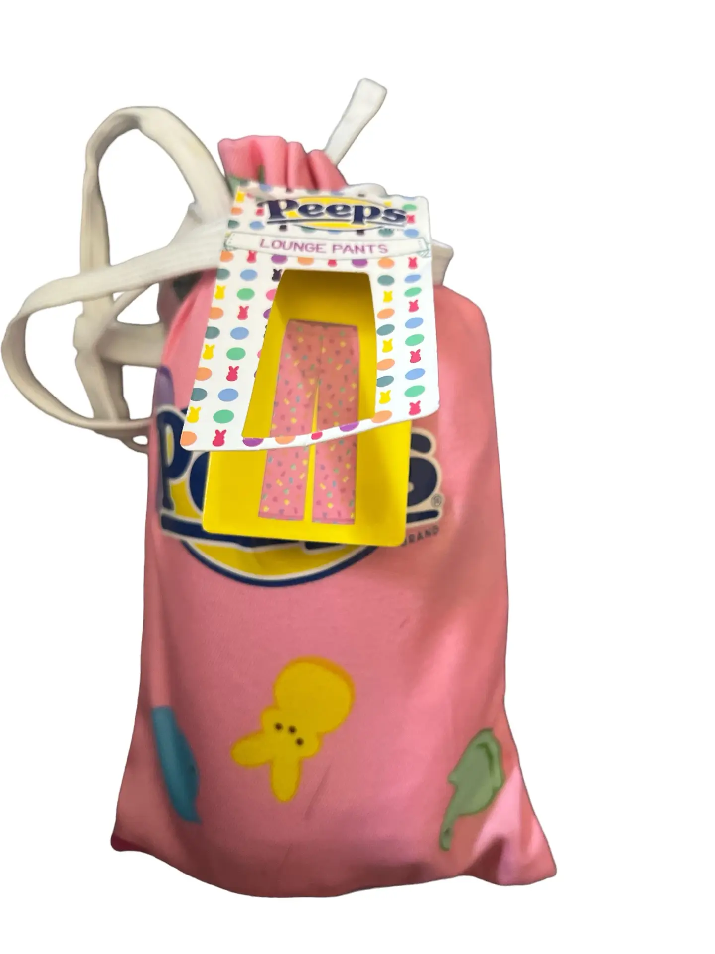 Peeps Candy Chick & Bunny Shapes Easter Lounge Pants - L/XL Pink ...
