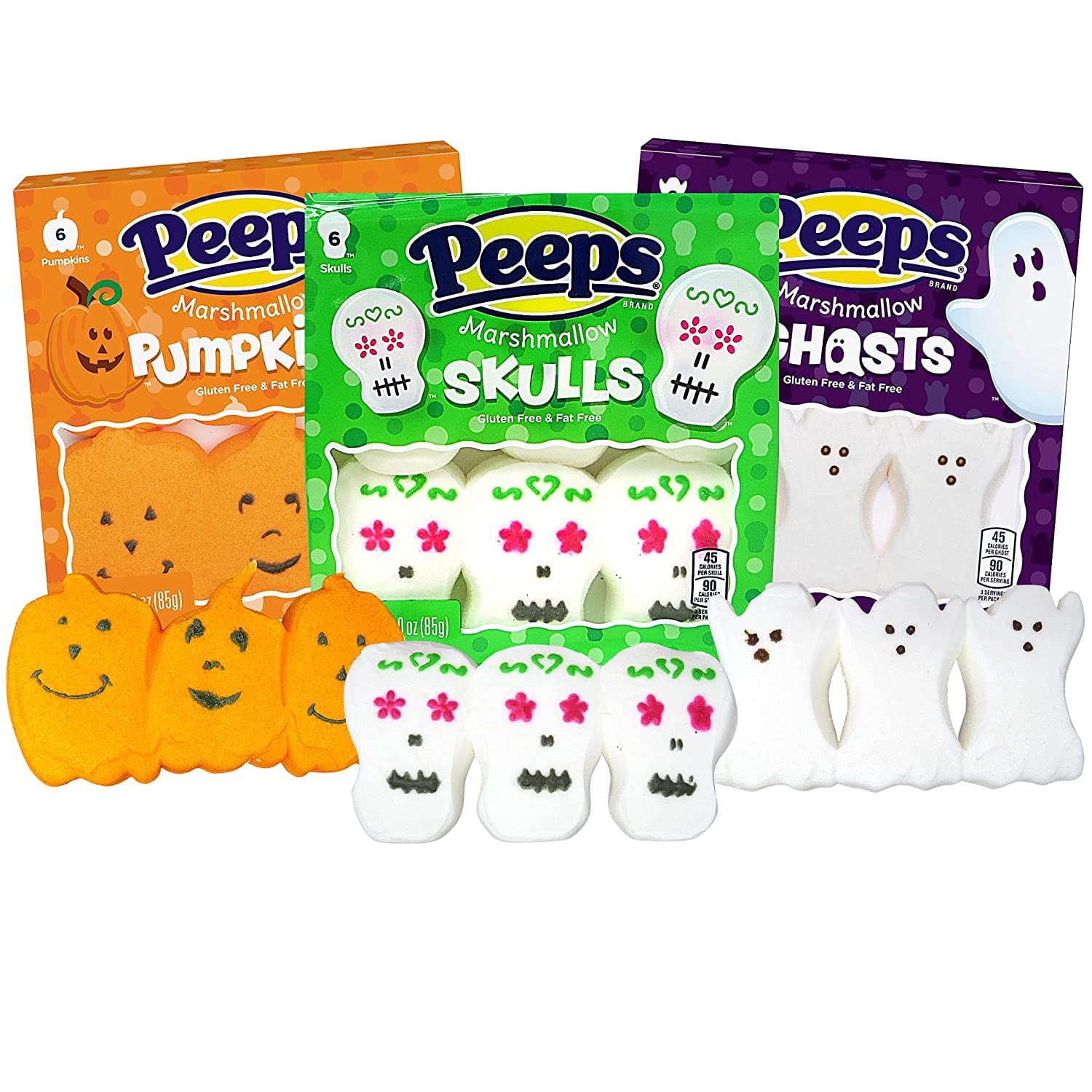 Peeps Candy Ghost, and Pumpkins Fun Shaped Marshmallows, Marshmallow ...