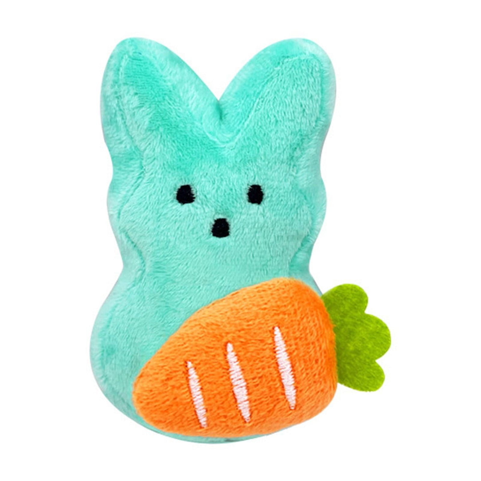 Peeps Easter Bunny Adorable Plush Bunny Dog Toy with Squeaker Soft ...