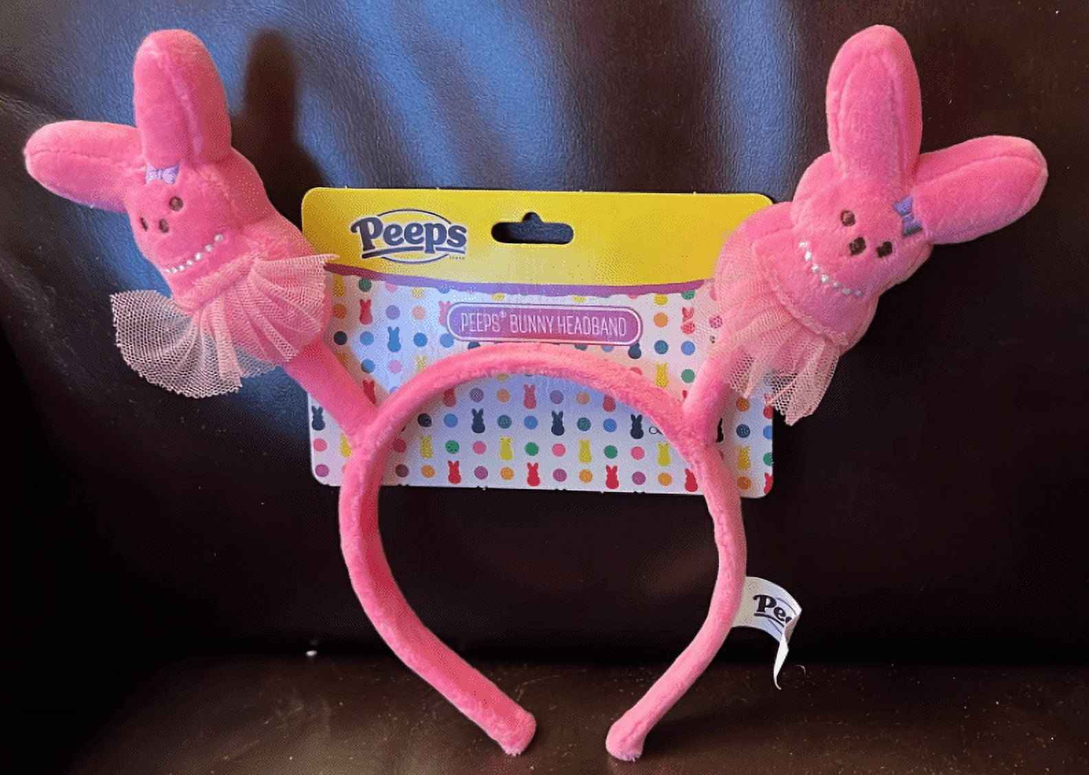 Peeps Easter Bunny Headband Pink Tulle Plush New With Tag - Walmart.com