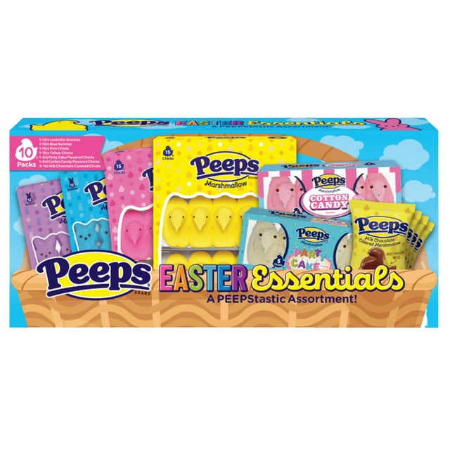 Peeps Easter Essentials Chicks Bunny Marshmallow Party Pack, Easter ...