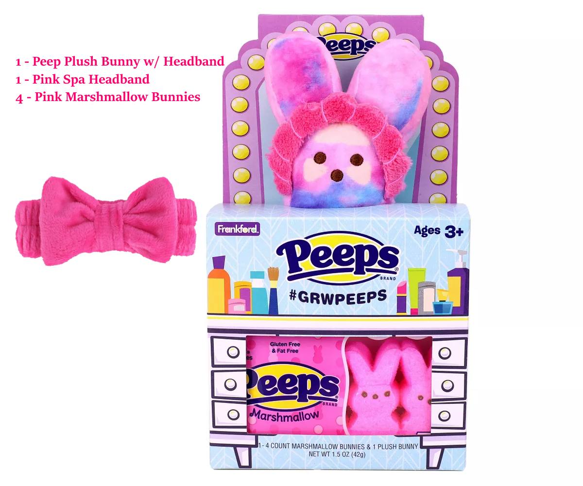 Peeps Easter Gift Set Pink Bunny "Get Ready With Me", Matching Spa ...