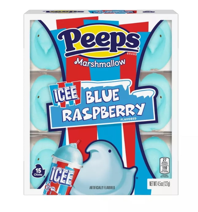 Peeps Easter Icee Blue Raspberry Chicks - 4.5oz - Walmart.com