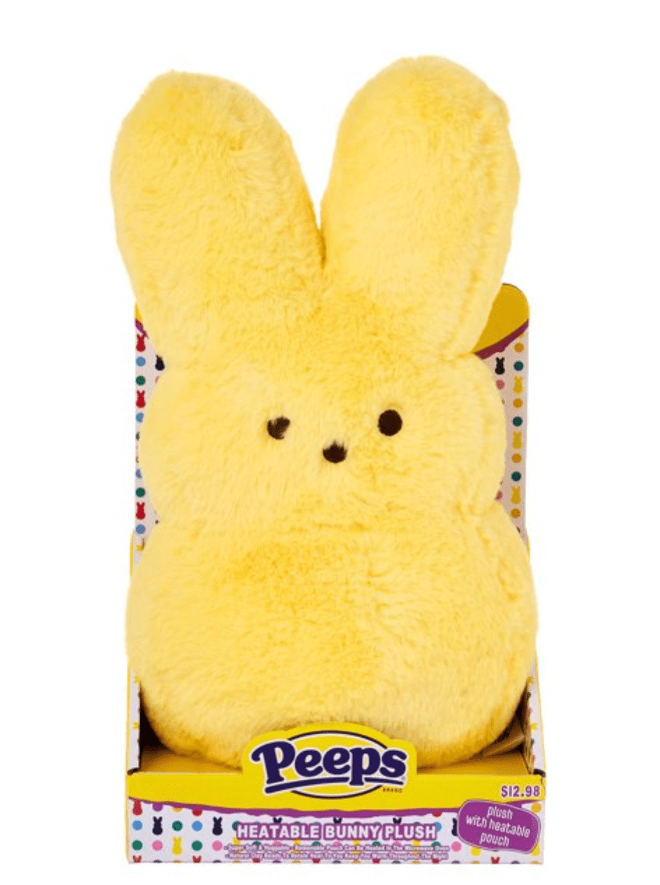 Super Soft & Huggable Peeps Easter Peep Bunny Heatable Yellow Plush ...