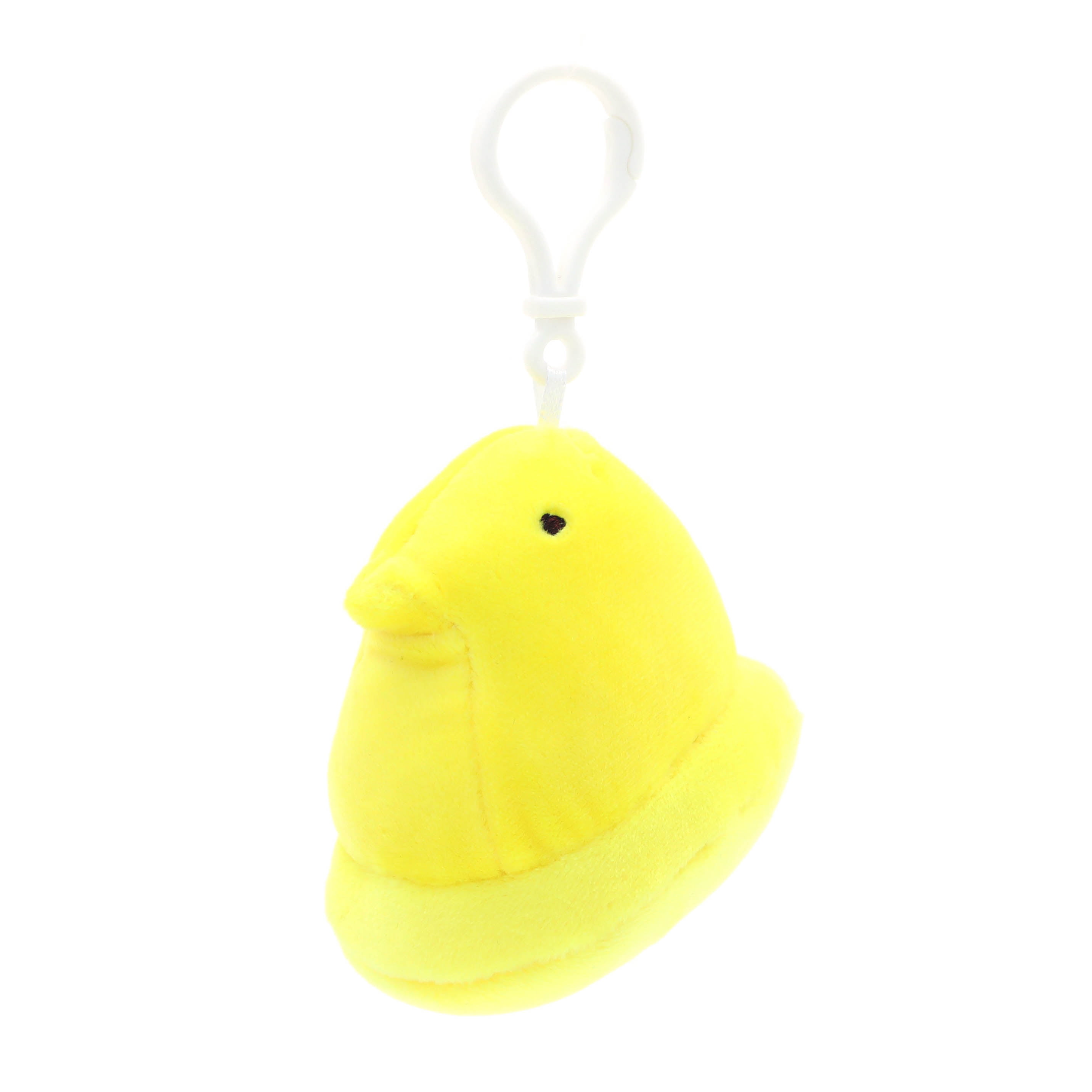 Peeps Stuffed Toy: Easter Yellow Chick Plush Backpack Clip Keychain ...