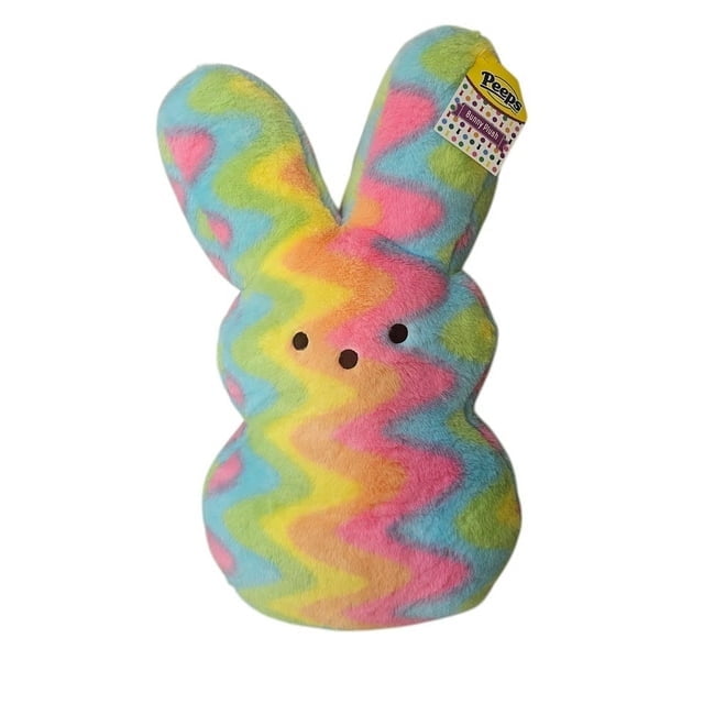 Peeps Emo Bunny 24In Rainbow color Peeps Plush for Adult and Child ...