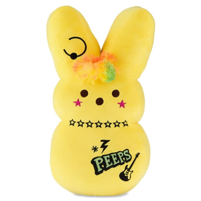 Peeps Easter Plush Stuffed Animal - Emo Peeps Bunny, Yellow - Walmart.com