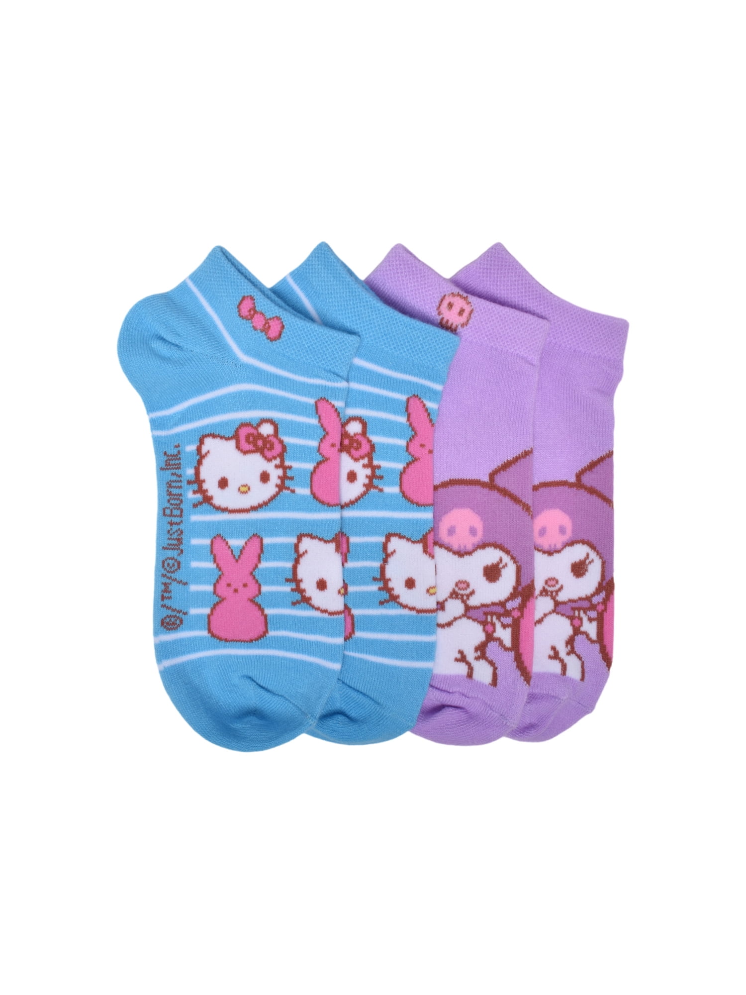 Peeps - Hello Kitty Girls Easter 2 Pack Low Cuts Socks in a Giftable ...