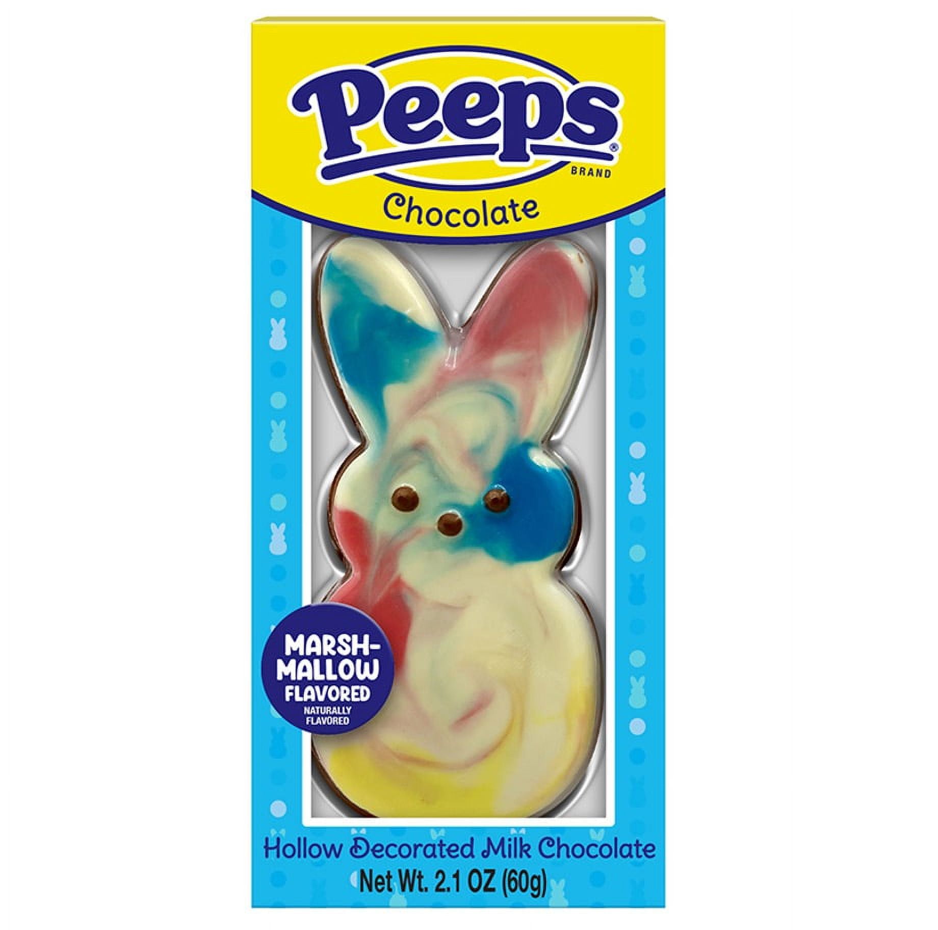 Peeps Candy Rabbit: Rainbow Tie Dye Milk Chocolate Marshmallow Easter ...