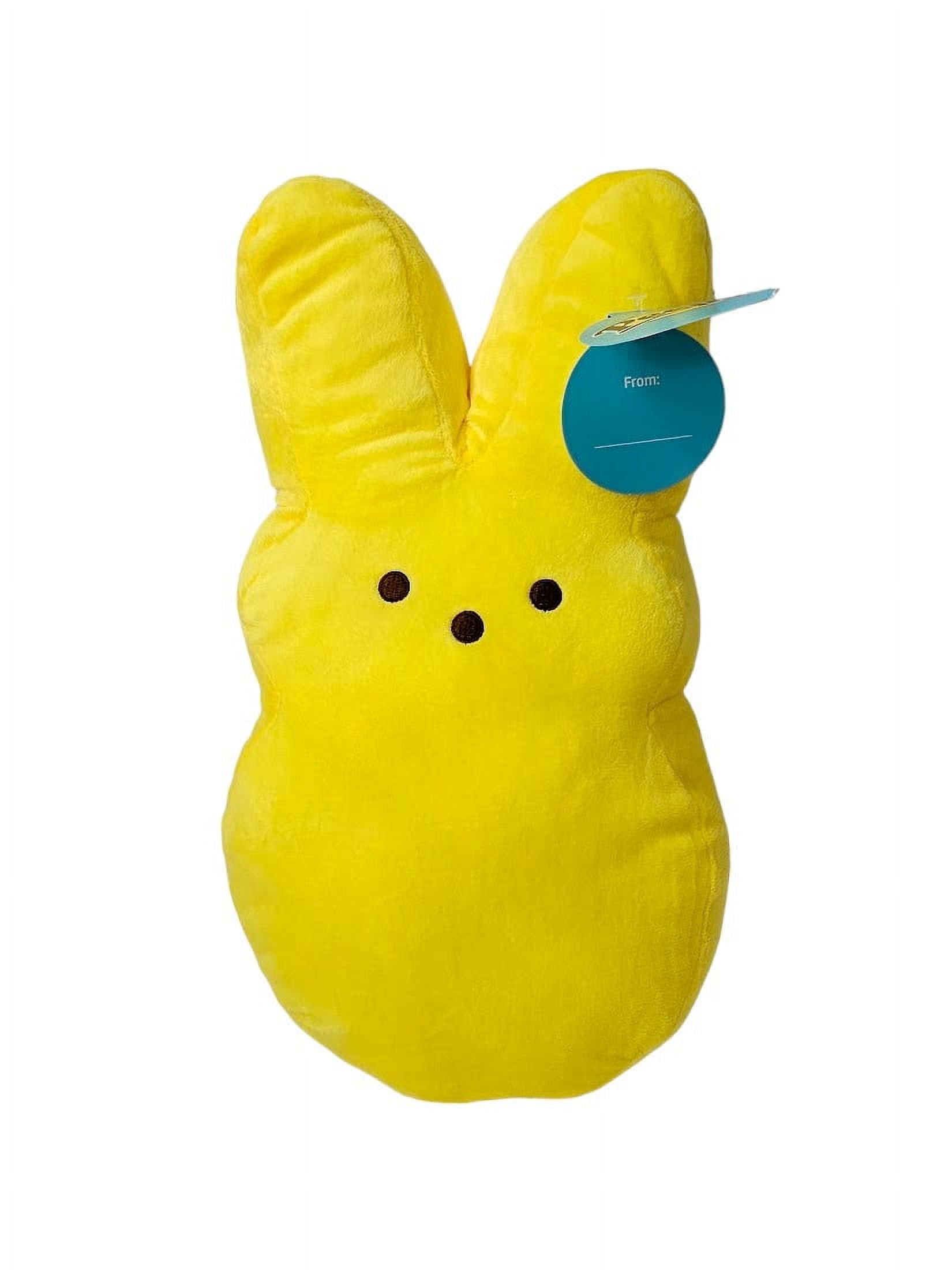 Peeps Large Marshmallow Bunny Easter Plush Stuffy Toy, 15-in - Yellow ...