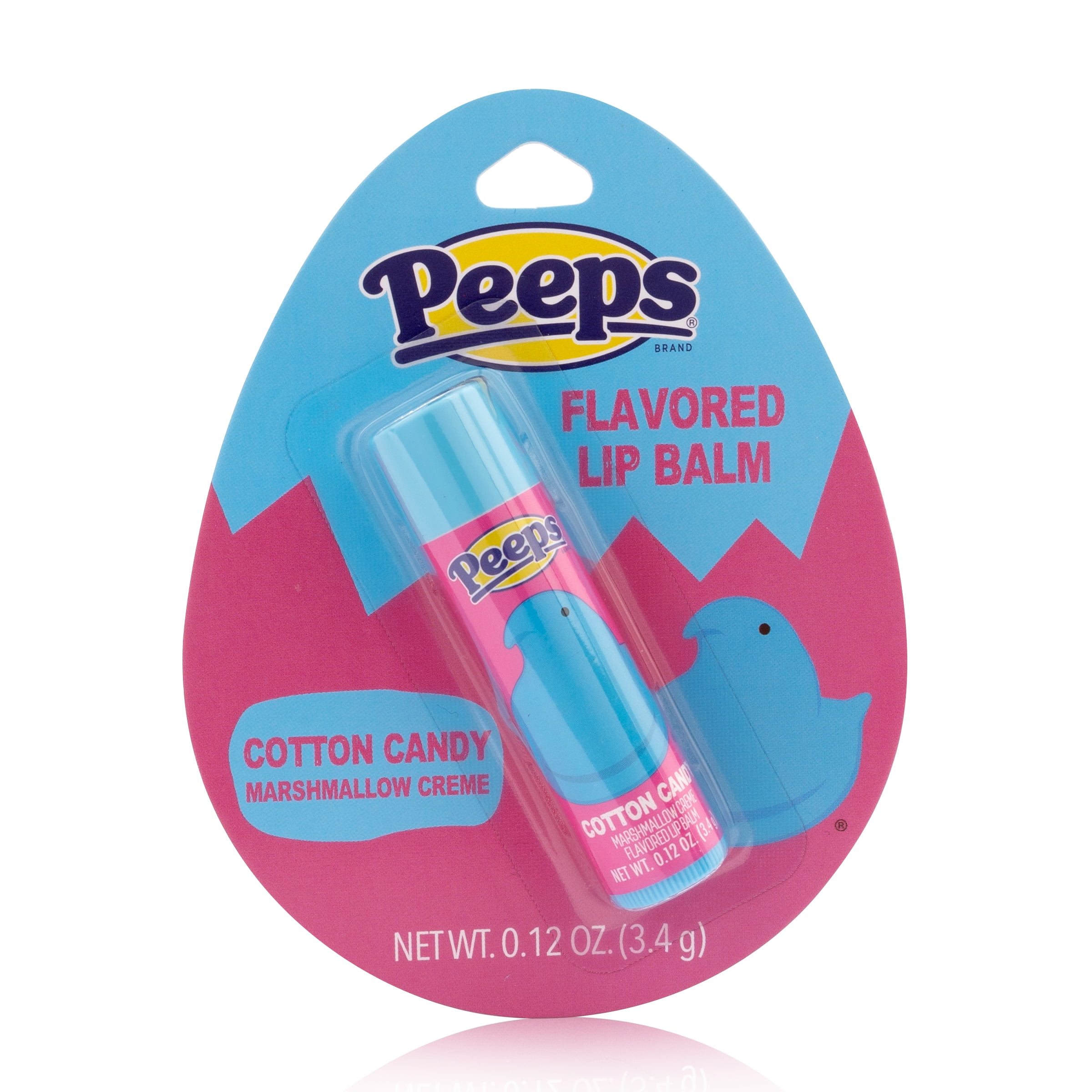 Peeps Lip Balm, Cotton Candy Marshmallow Crème Flavored, 3.4g - Walmart.com