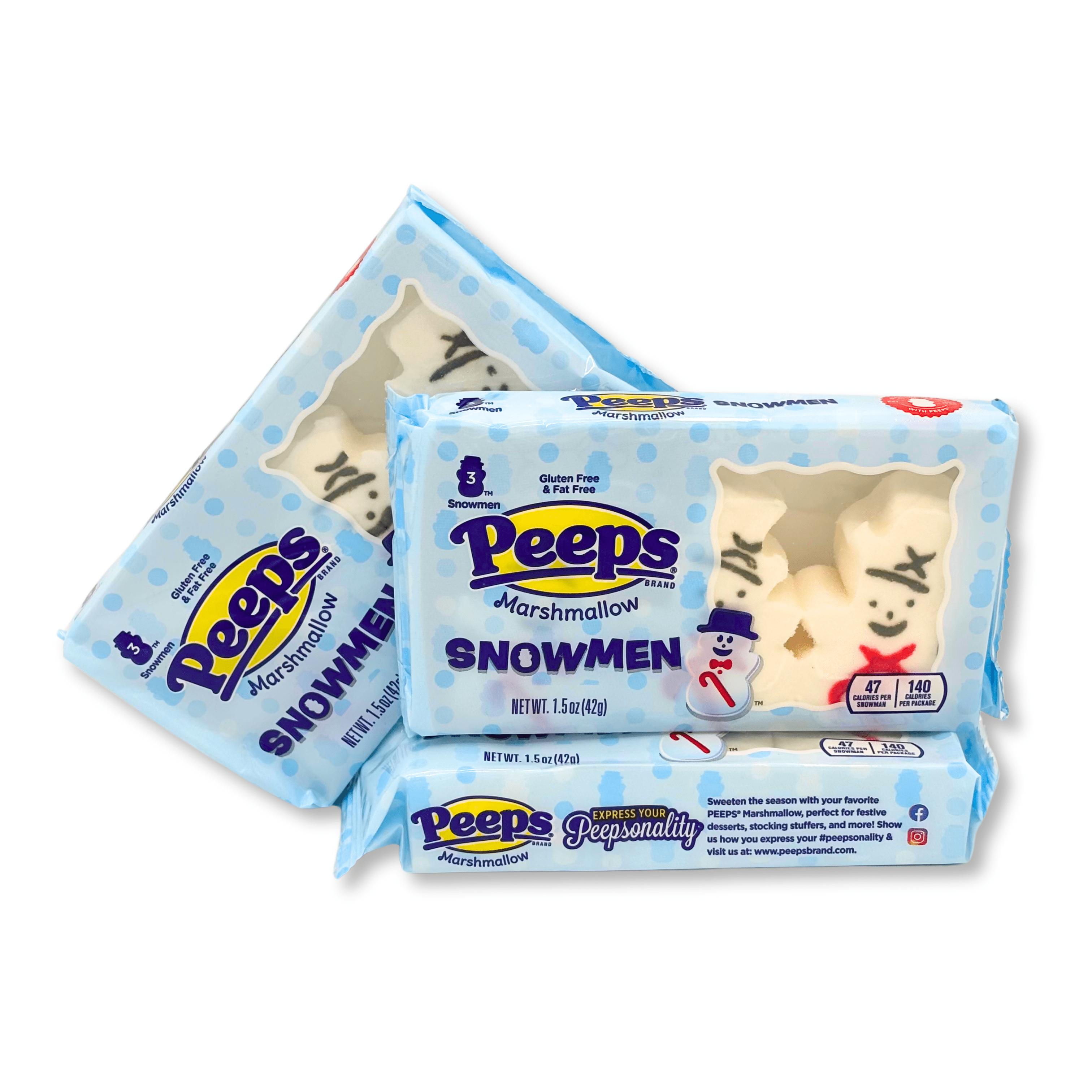 Peeps Marshmallow Snowmen - 6 pk - Walmart.com